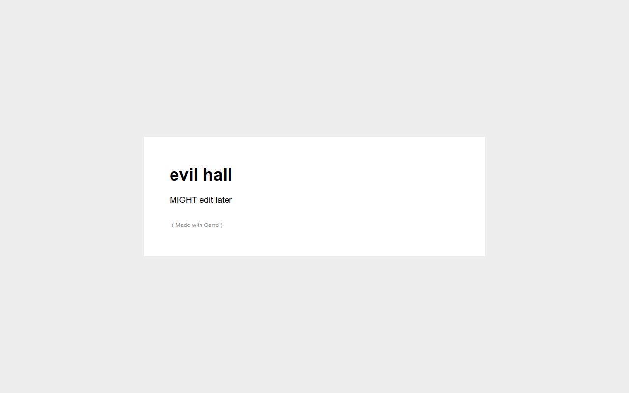 evilhall